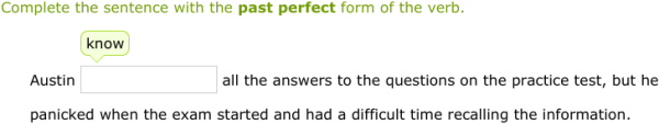 IXL - Form the perfect verb tenses (Year 9 English practice)