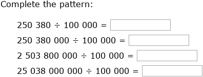 IXL - Decimal division patterns over increasing place values (Year 6 ...