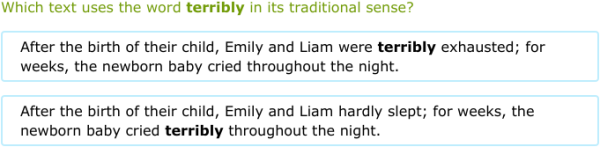 IXL - Explore words with new or contested usages (Year 13 English practice)