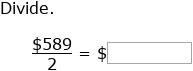 IXL - Divide money amounts (Year 7 maths practice)
