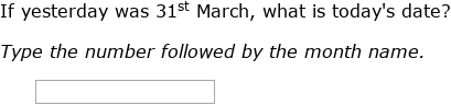 IXL - Number of days in each month (Year 3 maths practice)