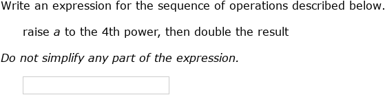 IXL - Write variable expressions (Year 10 maths practice)