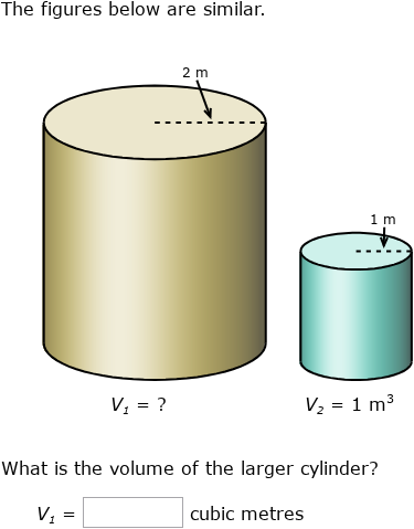 IXL - Volume and surface area of similar solids (Year 9 maths practice)
