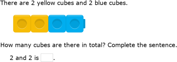 IXL - Put together numbers using cubes - sums up to 5 (Year 1 maths practice)