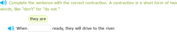 IXL - Use pronoun-verb contractions (Year 3 English practice)