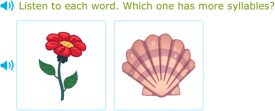 IXL - Which word has more syllables? (Year 1 English practice)
