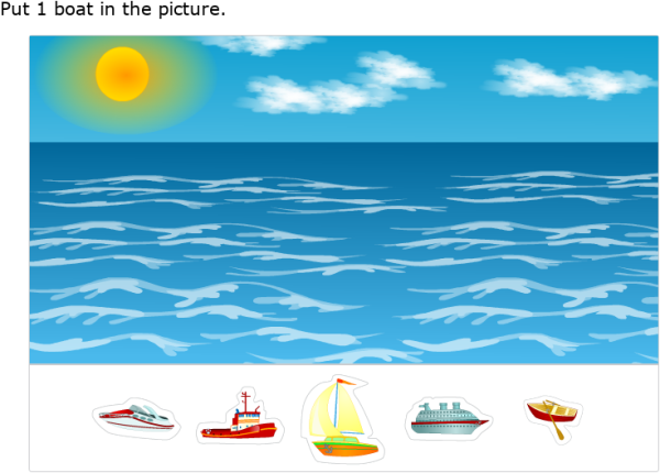 IXL - Count using stickers - up to 3 (Year 1 maths practice)