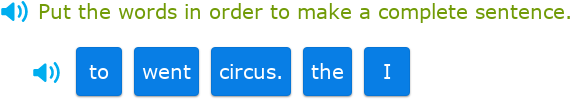 IXL - Unscramble the words to make a complete sentence (Year 2 English ...