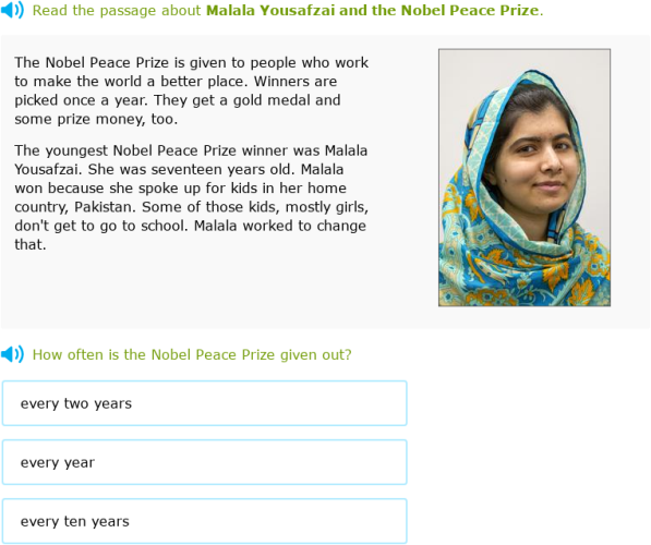 IXL Read And Understand Informational Passages Year 3 English Practice 