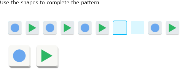 IXL - Complete a repeating pattern (Year 4 maths practice)