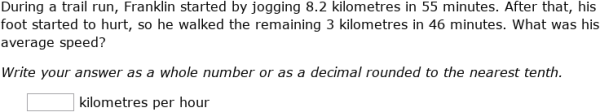 IXL - Rate of travel: word problems (Year 10 maths practice)