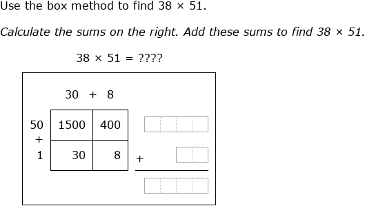 IXL - Box multiplication (Year 4 maths practice)