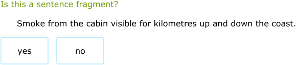 IXL - Identify sentence fragments (Year 10 English practice)