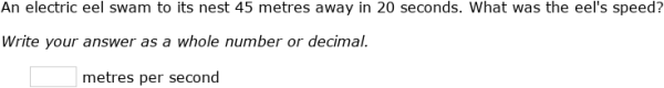 IXL - Calculate speed: word problems (Year 7 maths practice)