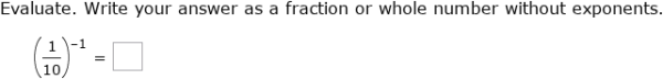 IXL - Evaluate powers with negative exponents (Year 9 maths practice)