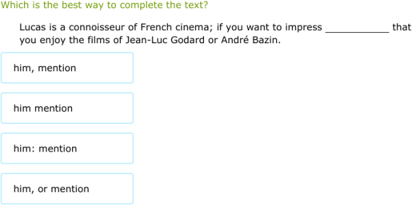 IXL - Choose punctuation to avoid fragments and run-ons (Year 13 ...