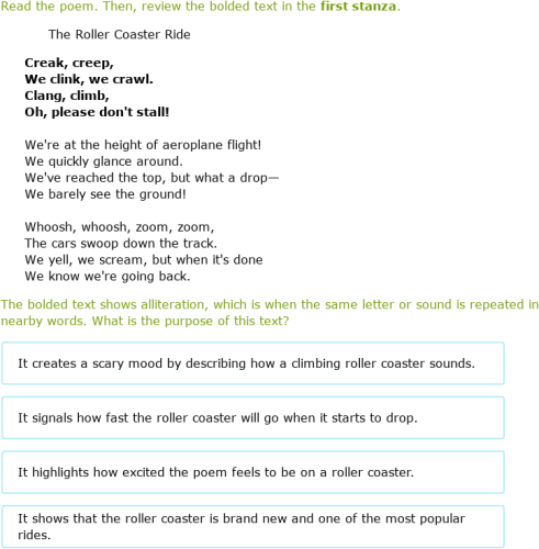IXL - Read poetry (Year 5 English practice)