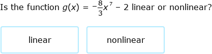 IXL - Identify linear functions (Year 11 maths practice)