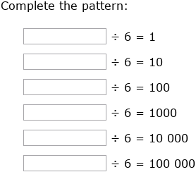 IXL - Division patterns over increasing place values (Year 3 maths practice)