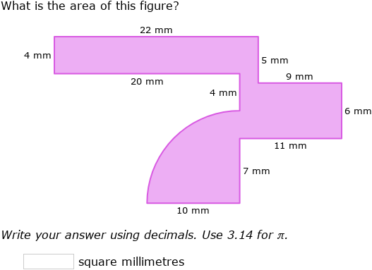 IXL - Area of compound figures (Year 11 maths practice)