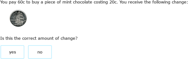 IXL - Making change (Year 3 maths practice)