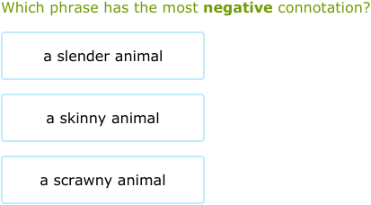 IXL - Positive and negative connotation (Year 5 English practice)