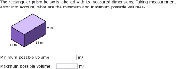 IXL - Minimum and maximum area and volume (Year 10 maths practice)