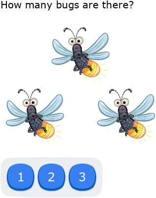 IXL - Count objects - up to 3 (Kindergarten maths practice)