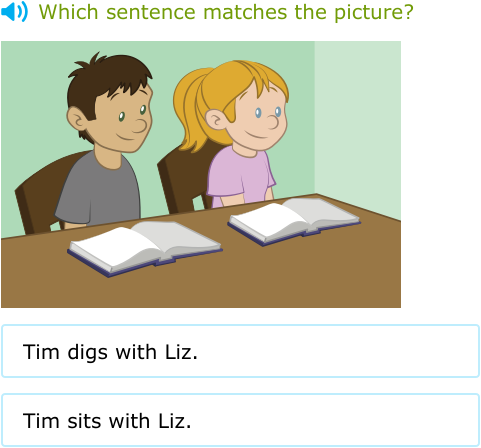 IXL - Choose the short i sentence that matches the picture (Year 1 ...