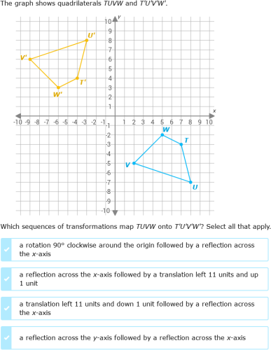 IXL - Sequence of transformations: choose the sequence (Year 8 maths ...