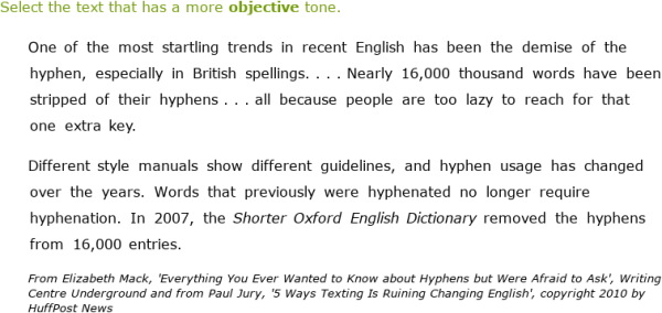 IXL - Compare passages for subjective and objective tone (Year 11 ...