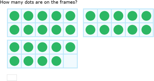 IXL - Count on ten frames - up to 30 (Year 1 maths practice)