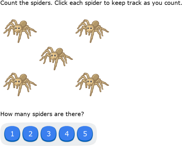IXL - Learn to count - up to 5 (Kindergarten maths practice)