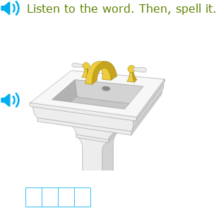 IXL - Spell the short i word (Year 3 English practice)