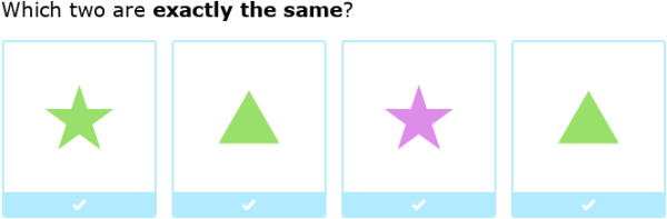 IXL - Same (Year 1 maths practice)