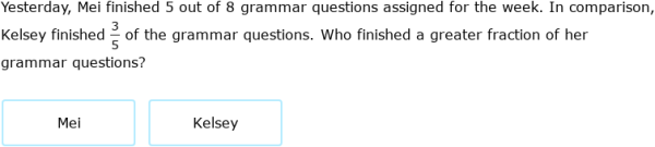 IXL Compare Fractions Word Problems Year 8 Maths Practice IXL Compare Fractions Word Problems Year 8 Maths Practice
