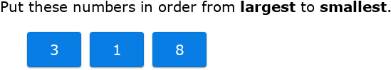 IXL - Put numbers up to 10 in order (Year 1 maths practice)