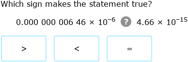 IXL - Compare numbers written in standard form (Year 9 maths practice)