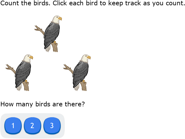 IXL - Learn to count to 3 (Year 1 maths practice)