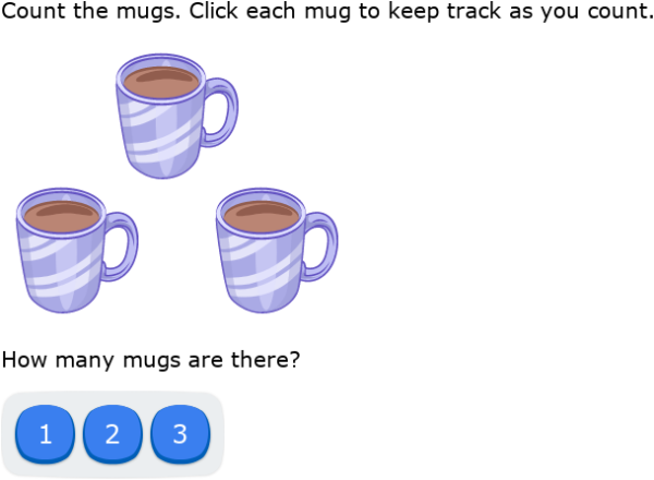 IXL - Learn to count to 3 (Year 1 maths practice)
