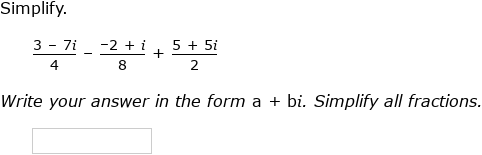 IXL - Add and subtract complex numbers (Year 12 maths practice)