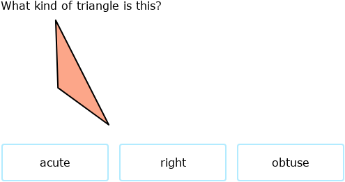 IXL - Acute, obtuse and right triangles (Year 4 maths practice)
