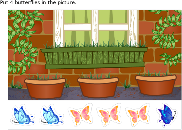 IXL - Count using stickers - up to 5 (Year 1 maths practice)