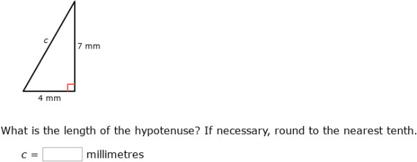 IXL - Pythagoras' theorem: find the length of the hypotenuse (Year 9 ...