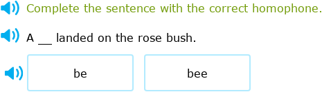 IXL - Use the correct homophone (Year 3 English practice)