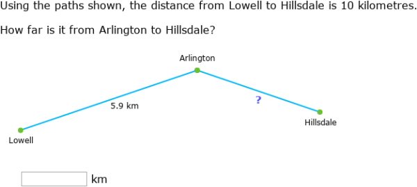IXL - Maps with decimal distances (Year 7 maths practice)