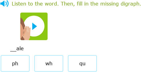 IXL - Complete the word with the correct digraph: ph, qu, wh (Year 3 ...