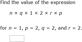 IXL - Evaluate multi-variable expressions (Year 7 maths practice)
