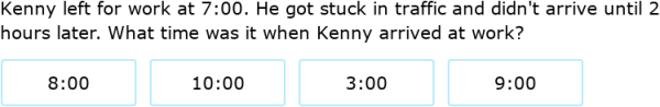 IXL - Time and clocks: word problems (Year 2 maths practice)