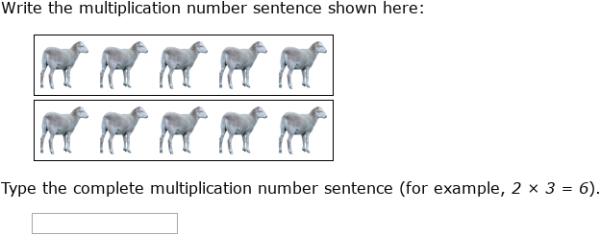IXL - Multiplication sentences (Year 4 maths practice)